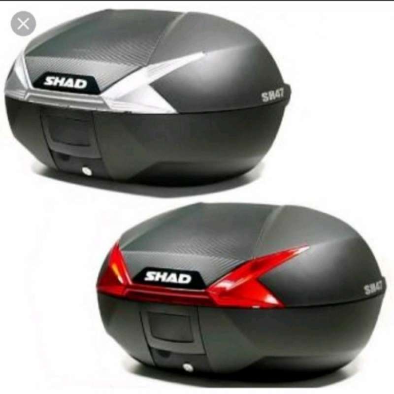 Jual Box Shad Top Box Motor Shad47 Mika Merah/Mika Putih New Model ...