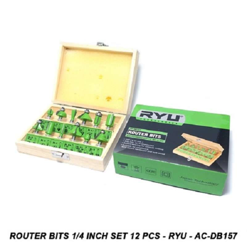 Jual RYU Mata Profil Kayu Set 12pc / Ryu Mata Router Set di Seller ...