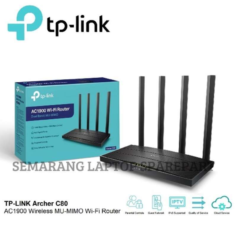 Jual TP-LINK ARCHER C80 AC1900 Wifi Wi-Fi Router Wireless TpLink Mu Mimo di Seller SEMARANG ...