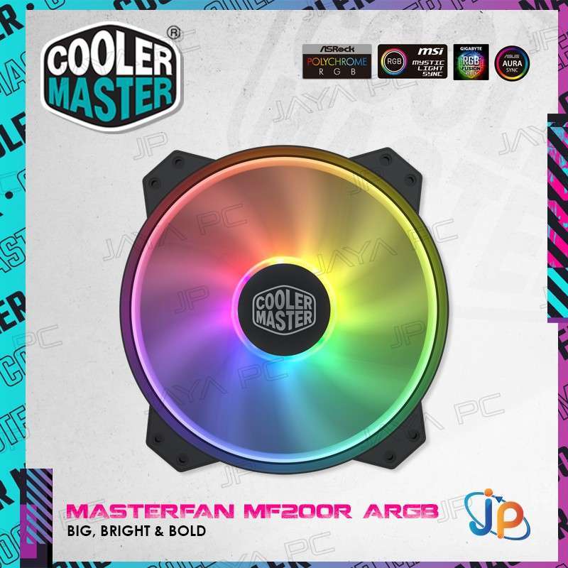 Jual Cooler Master Fan Case Masterfan Mf200r Argb - Fan Casing 20cm Di ...