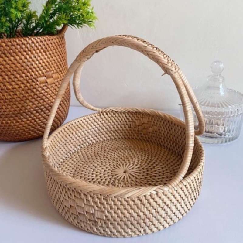 Jual Keranjang Rotan Natural | Properti Foto Aesthetic di Seller ...