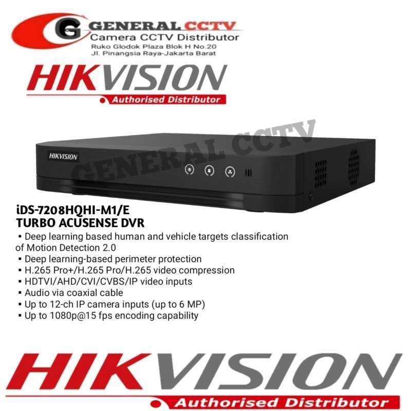 Promo Dvr Hikvision Ids 7208hqhi-m1/e Turbo Acusense Dvr Diskon 5% Di ...