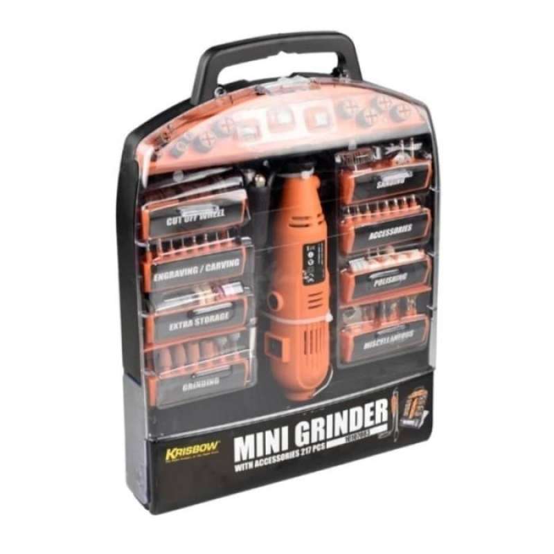 Jual Krisbow Mini Grinder Set 217 Pcs Mesin Gerinda Mini Di Seller Ges ...