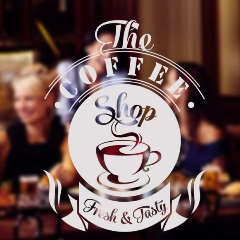 Jual Stiker Morning Coffee Kopi Dinding Kaca Tembok Kafe Cafe Wall ...