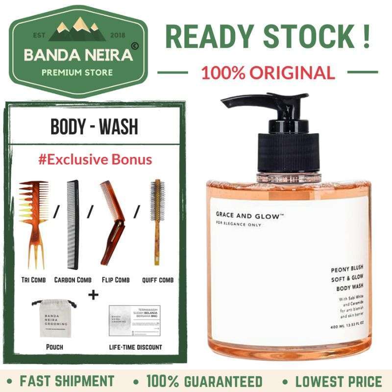Jual Grace And Glow Peony Blush Soft & Glow Body Wash Di Seller Banda ...