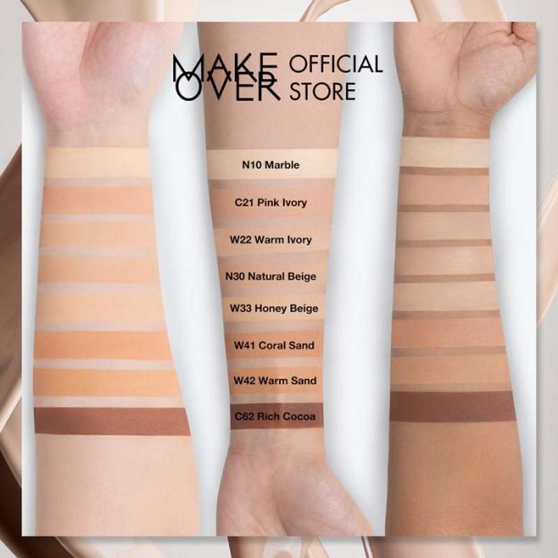 Jual Make Over Powerstay Weightless Liquid Foundation - N30 Nat Beige ...