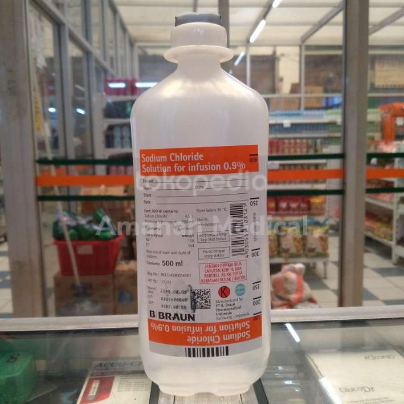 Jual Nacl 500 Ml Bbraun Per Box Isi 10 Botol Di Seller Ella Store - Cengkareng Barat, Kota ...