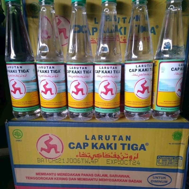 Jual Larutan kaki tiga botol 500ml / Pak (6 Pcs) di Seller Toko Kayla ...