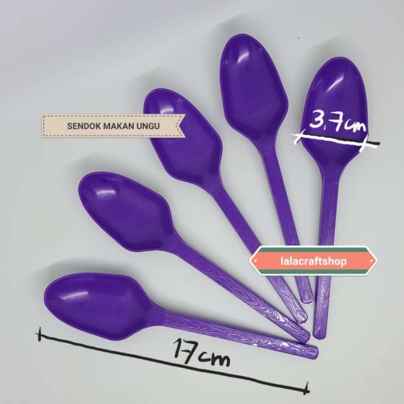 Jual Sendok Makan Besar Plastik Warna Food Grade/sendok Makan Warna ...