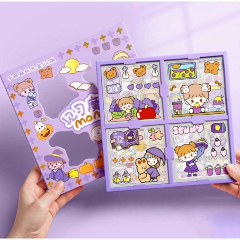 Promo Sticker Momo Box Oneset 100lbr SENMU / SEN MU Stiker Momo 1Set ...