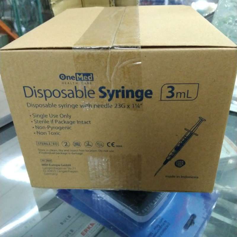 Jual Syringe Spuit 3 Cc/ml Onemed Di Seller Ella Store - Cengkareng ...