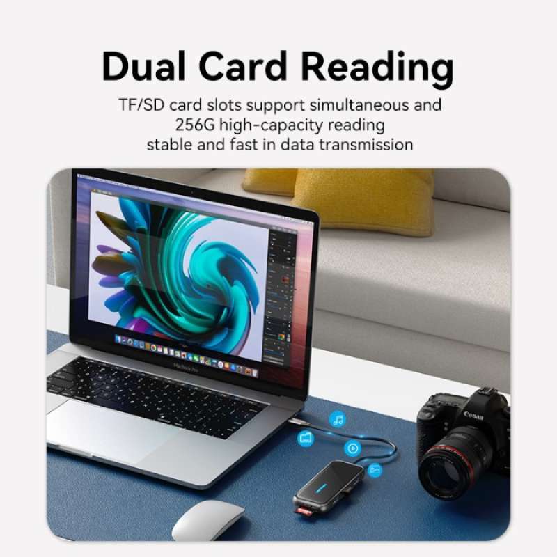 Jual Vention Multiport Usb Type C Docking Station Hub Mirror Surface ...