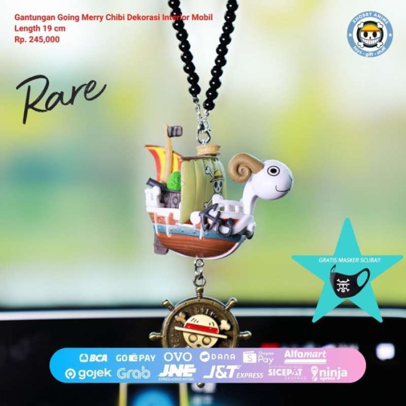 Jual GANTUNGAN SPION INTERIOR MOBIL ONE PIECE KAPAL GOING MERRY CHIBI ...