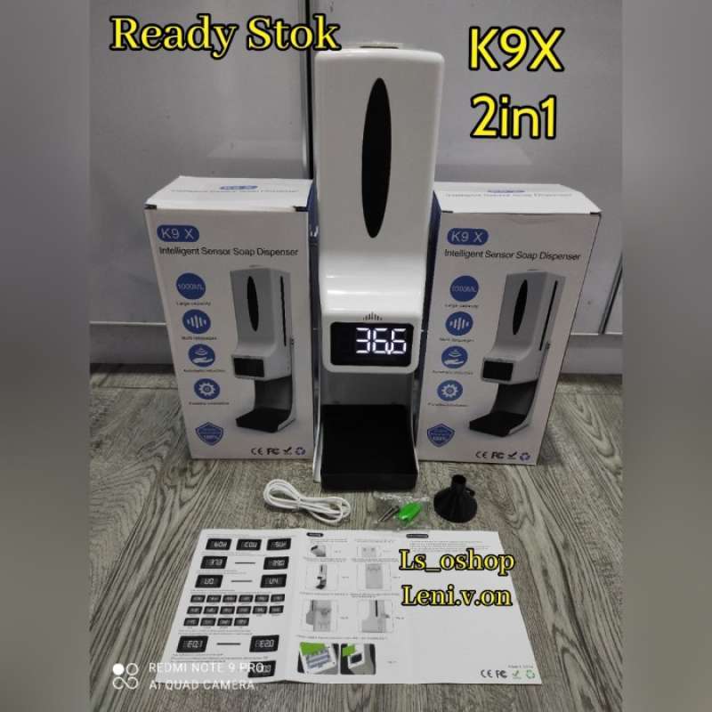 Jual Thermometer Infrared 2in1 Automatic Dispenser Termometer Otomatis ...