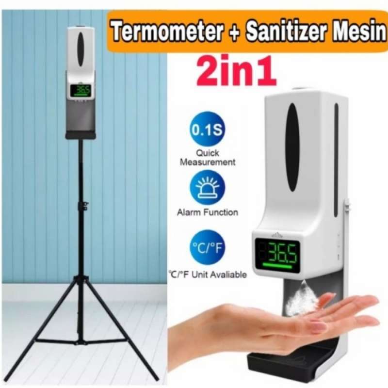 Jual Thermometer Infrared 2in1 Automatic Dispenser Termometer Otomatis ...