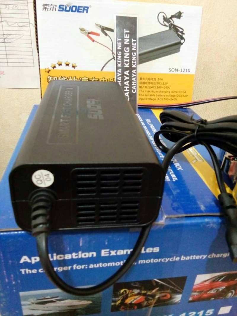 Jual charger accu /aki suoer 12v - 10a otomatis 10A full di Seller ...