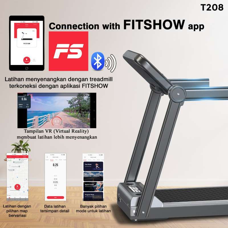 Jual Twen T208 Treadmill Elektrik Motorized Treadmill Listrik Treadmil Di Seller Twen Store ...