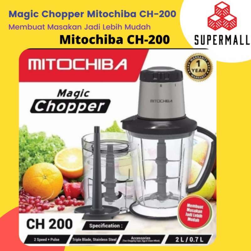 Jual Mitochiba CH200 Magic Chopper Blender Pencacah Daging Makanan CH ...