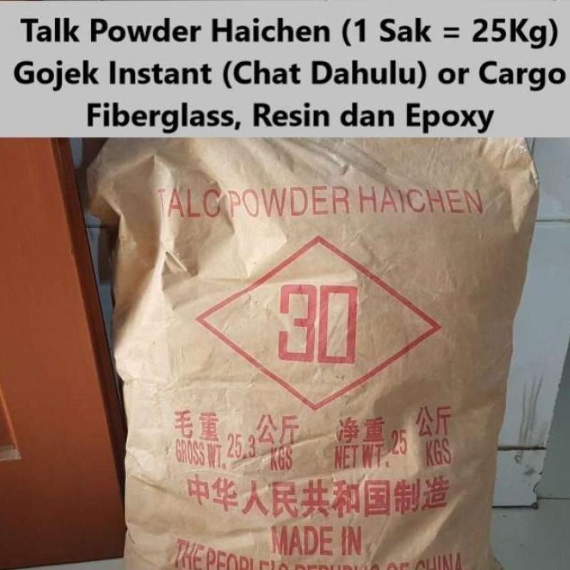 Jual Talk Haichen - 25 Kg - Fiberglass - Resin - Talk Liaoning - Bubuk ...