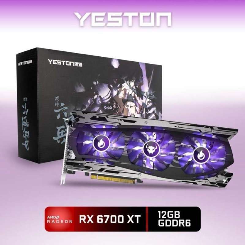 Jual VGA CARD / VGA AMD YESTON RX 6700 XT 12GB GDDR6 192bit di Seller ...
