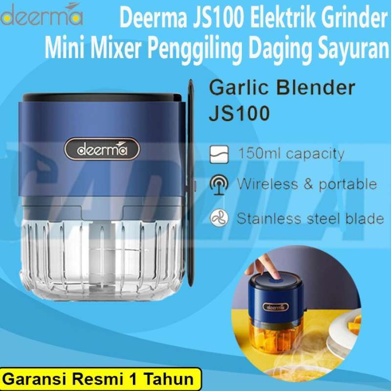 Promo Deerma JS100 Elektrik Grinder Mini Mixer Penggiling Daging Sayuran Diskon 21% di Seller ...