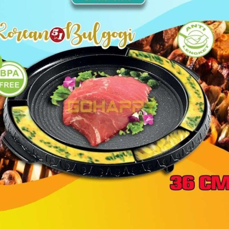 Promo BULGOGI 2 IN 1 Thai Suki Pan Gohappy Mookata grill Pan multi hot ...