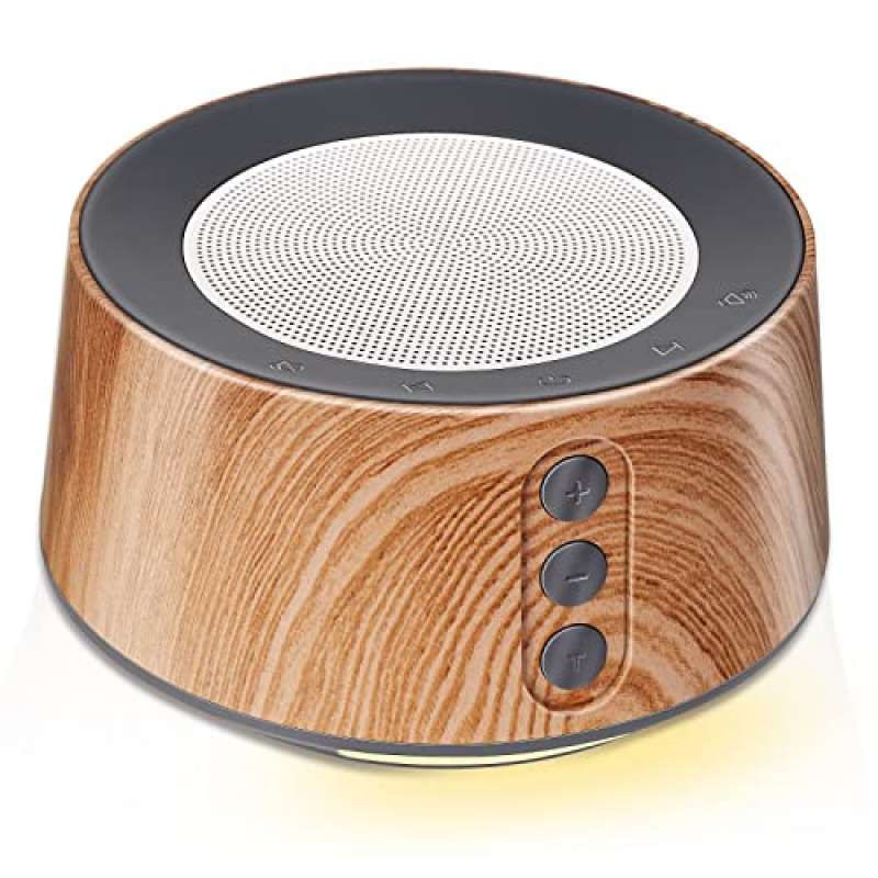 Promo White Noise Machine with 14 High Fidelity Soundtracks, 10 Level Night Lights, Full Touch ...