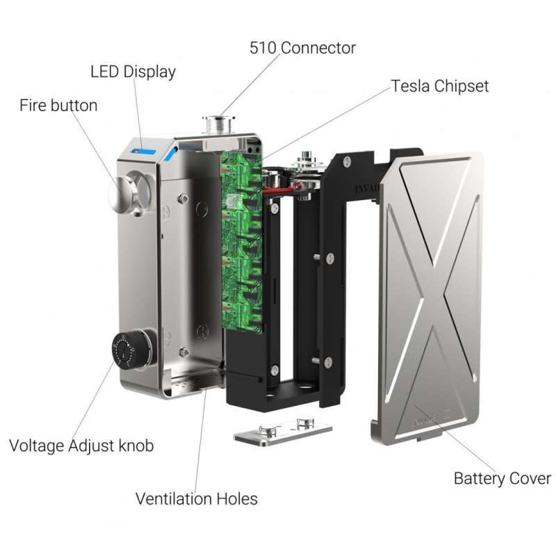 Jual Tesla Invader Iii Box Mod Warna Hitam Di Seller Indofresco Id ...