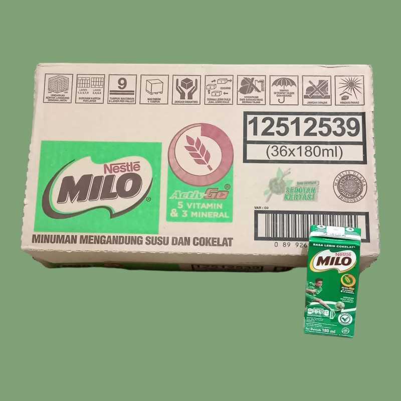 Jual Milo Activ-Go Susu UHT 180ml ( 36 pcs/karton ) di Seller Adhins ...