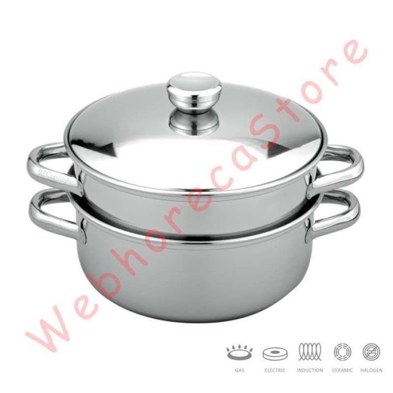 Promo Bima Prima Steamer Set with Lid 20cm/ Panci Kukus Susun2 Stainles ...