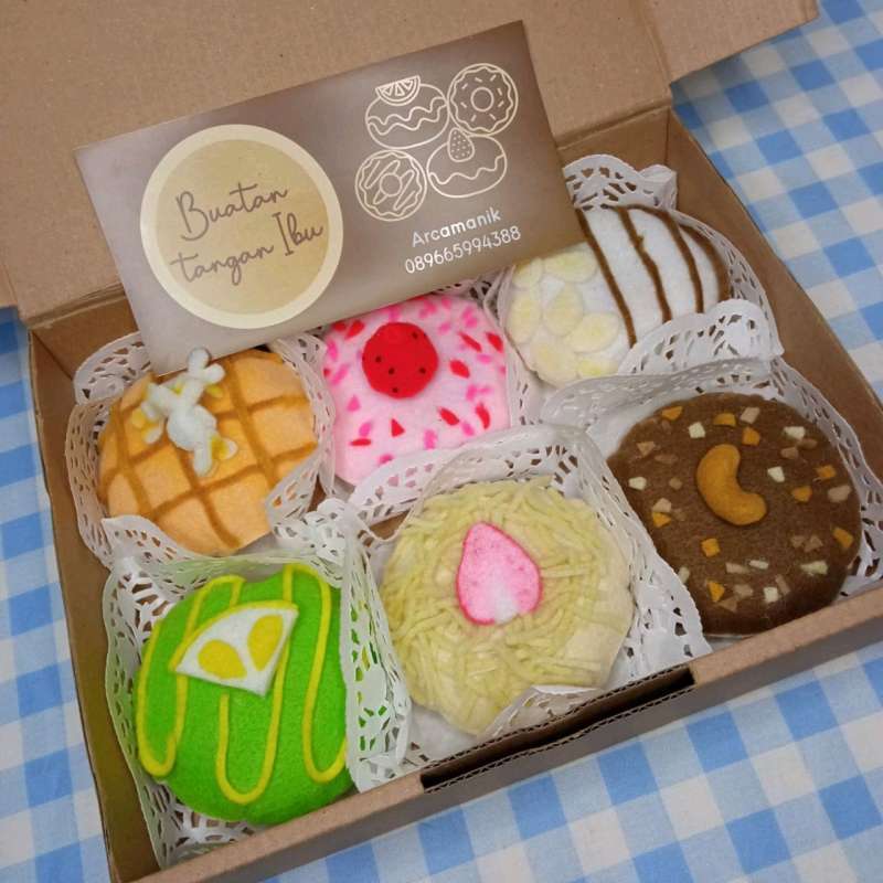 Jual 1/2 lusin Donat simulasi edukasi di Seller Buatan Tangan Ibu ...