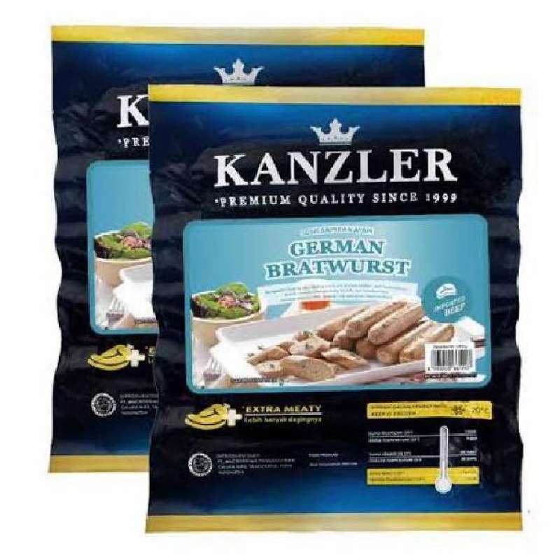 Jual Sosis Kanzler Sosis sapi kanzler Sosis German Bratwurst Kanzler ...