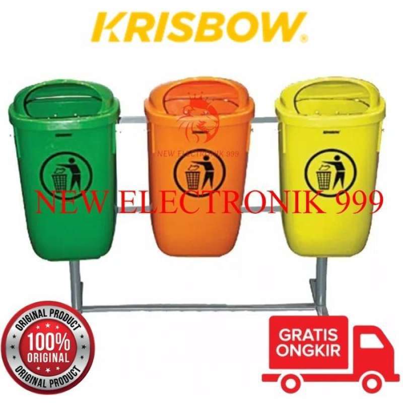 Jual Krisbow 50 Ltr Tempat Sampah Plastik Original Murah - Harga Diskon ...