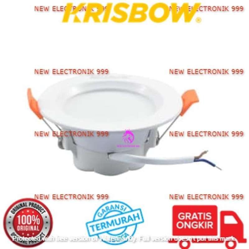 Jual Krisbow Lampu Downlight Smd Led 5w 3000k Warm White Kuning di ...