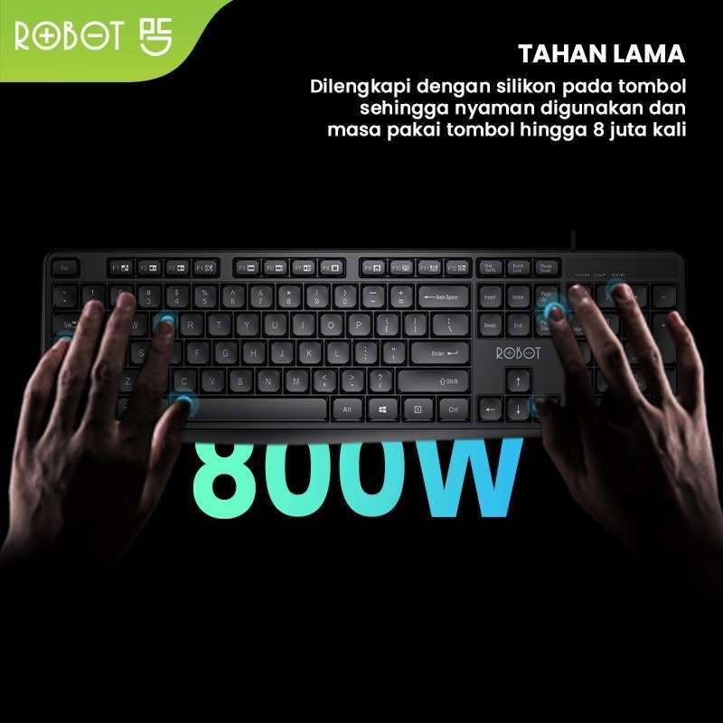 Jual Robot Portable Mini Wireless Set Combo Keyboard And Mouse Km3100 ...
