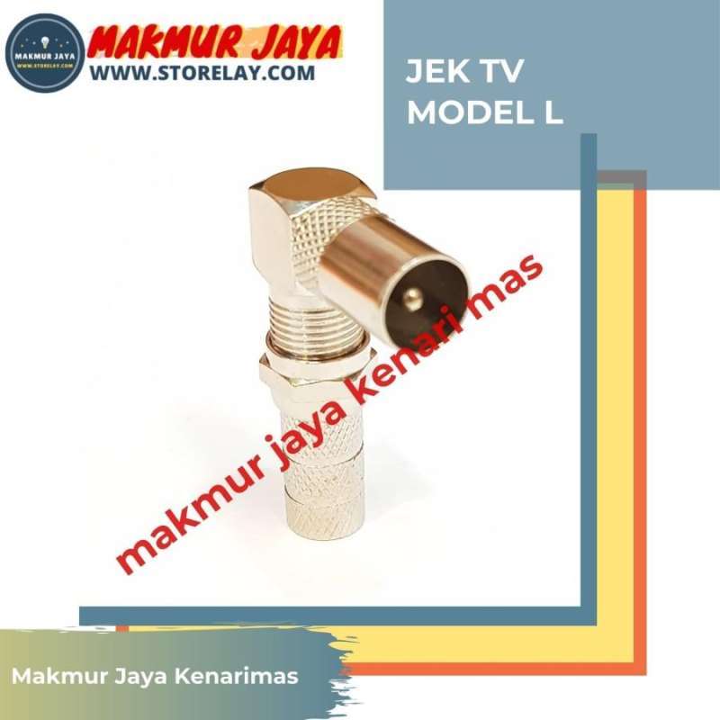 Jual Jek Tv Model L/ /colokan Kabel Antena Ke Tv/jack Konektor Tv Drat ...