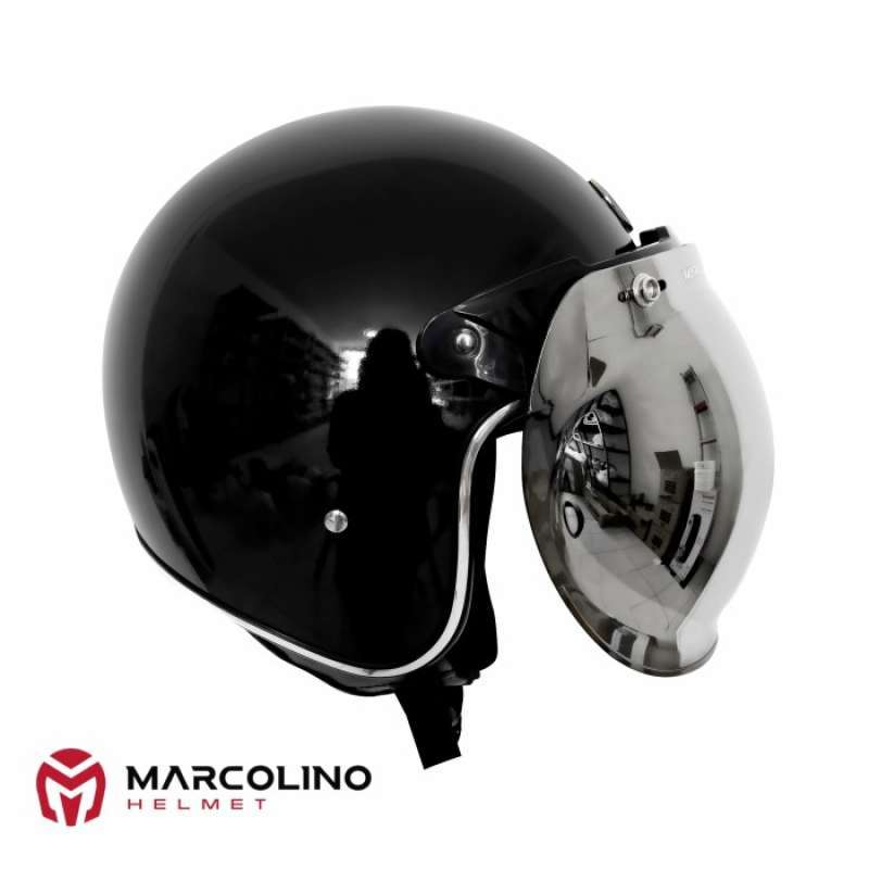 Promo Helm Bogo Marcolino Classic Edition Black Glossy SNI Bubble ...