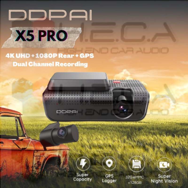 Promo Ddpai X5 Pro Set Gps Dashcam 4k 1080p Camera Dvr Wifi Recorder ...