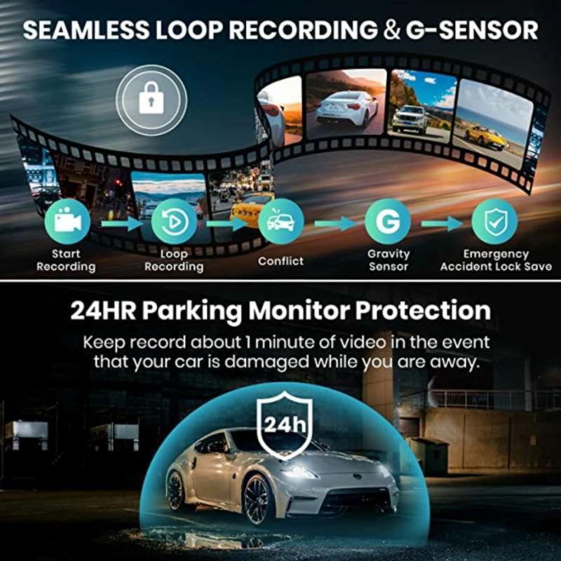 Promo Ddpai X5 Pro Set Gps Dashcam 4k 1080p Camera Dvr Wifi Recorder ...