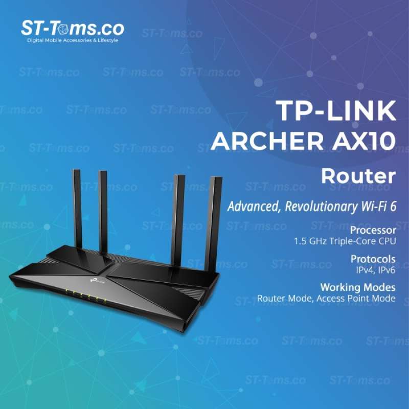 Jual TP-Link Archer AX10 AX1500 V1.2 Wi-Fi 6 Router Tp-Link di Seller ...