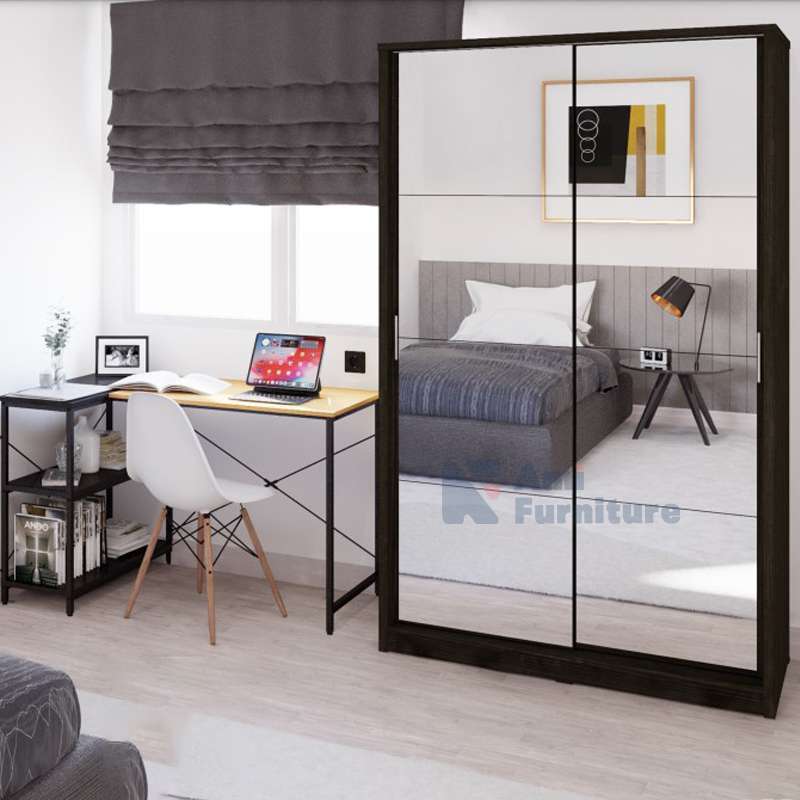 Jual lemari pakaian 2 pintu sliding lemari baju full cermin SIENA SL ...