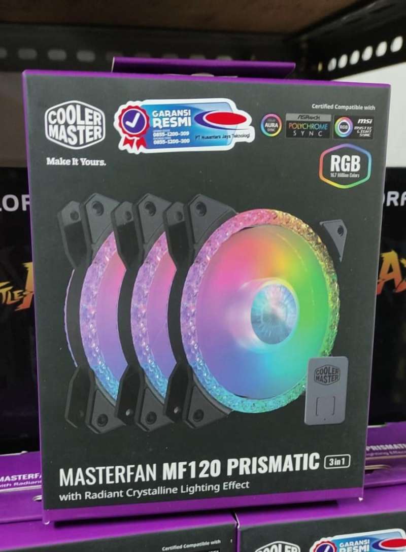 Jual Cooler Master MasterFan MF120 Prismatic ARGB - Fan Casing 12cm 3 ...