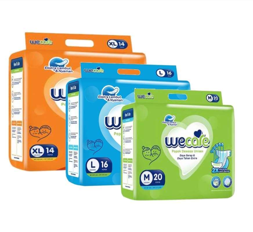 Promo Popok Dewasa Perekat Wecare / We Care Adult Diapers Jumbo Daya Serap & Daya Tahan Extra ...