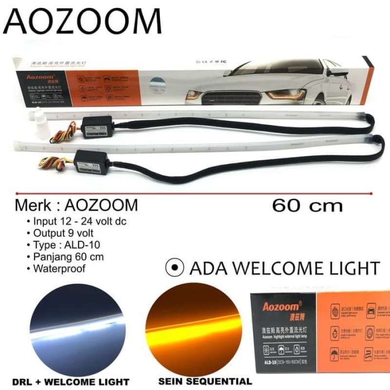 Jual Lampu DRL Type ALD-10 Welcome Light merk Aozoom di Seller Gajendra ...