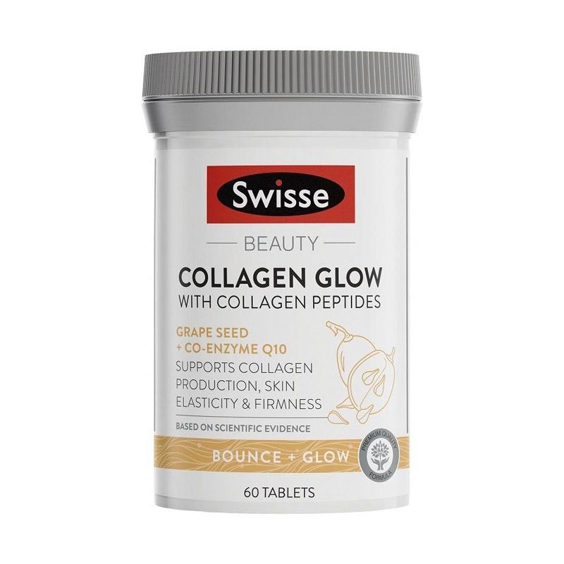 Promo SWISSE Beauty Collagen Glow with Collagen Peptides [60 Tablets ...