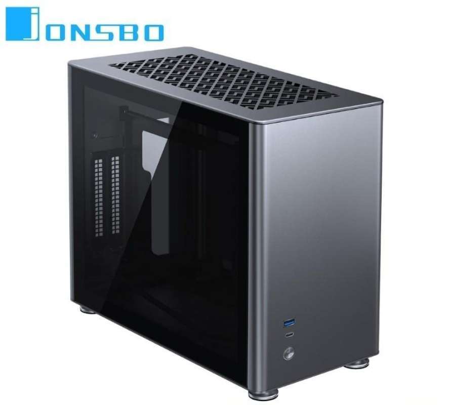 Jual JONSBO A4 GREY GRAY Tempered Glass Side Window MINI ITX COMPUTER ...