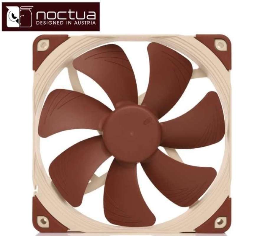 Jual NOCTUA NF-A14 FLX Premium Quiet Fan 3-Pin 140mm Brown 1200 RPM di ...