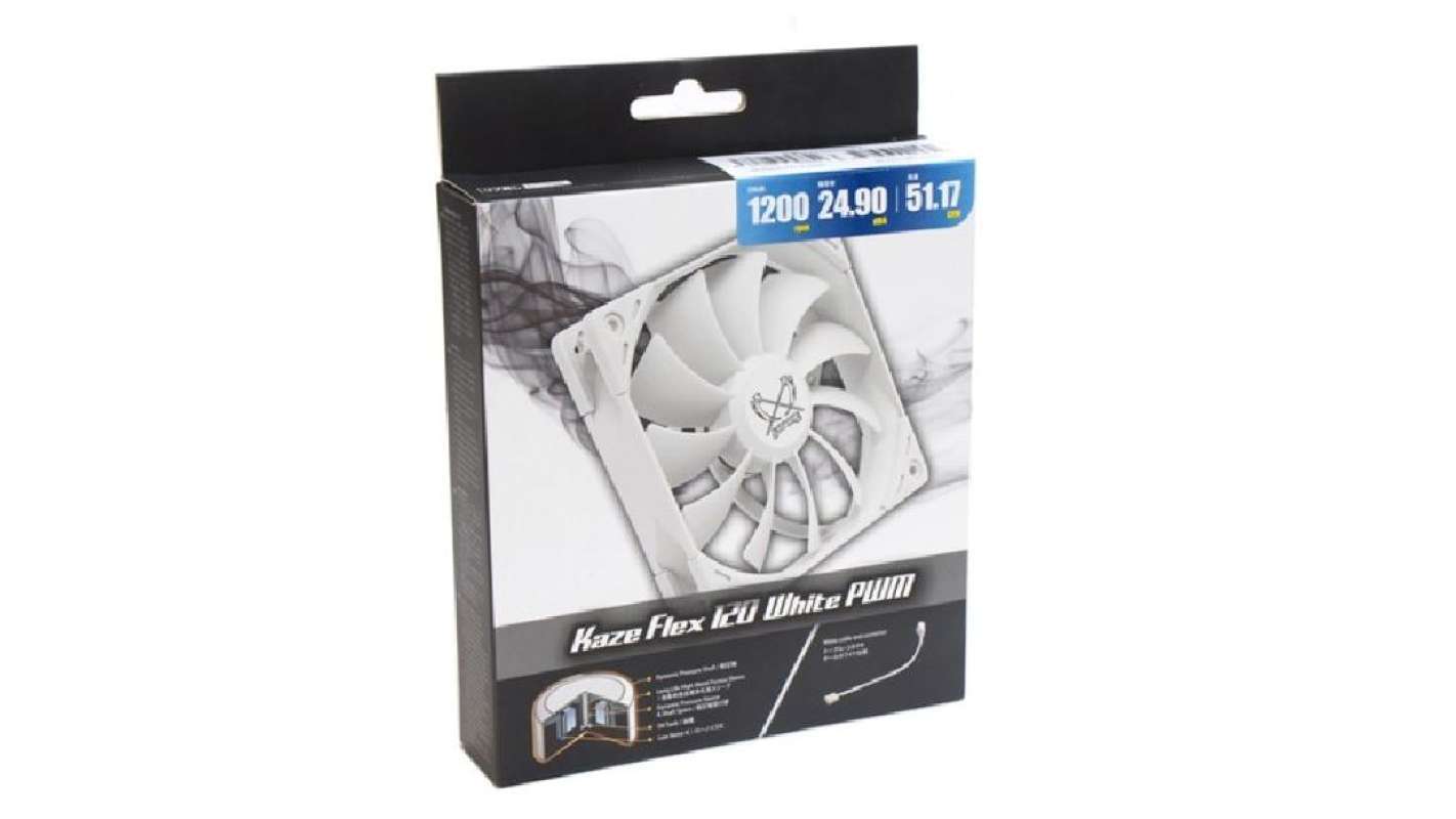 Jual SCYTHE Kaze Flex 120 WHITE PWM 300-1800 rpm Fan Computer Case ...