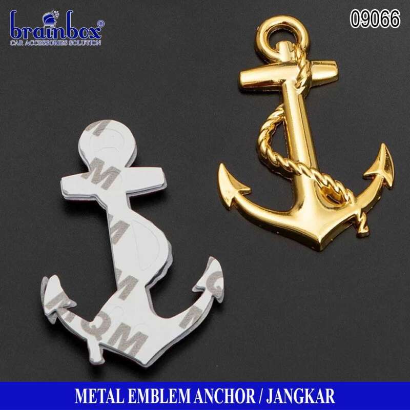 Promo Emblem Besi Logo Jangkar Anchor Metal Logo Tempelan Body Mobil ...