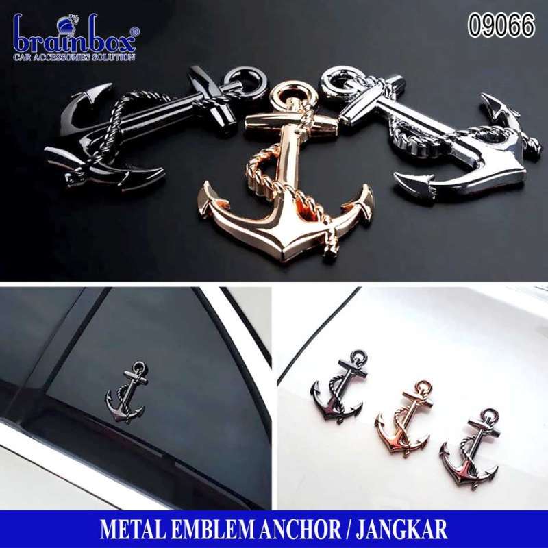 Promo Emblem Besi Logo Jangkar Anchor Metal Logo Tempelan Body Mobil ...